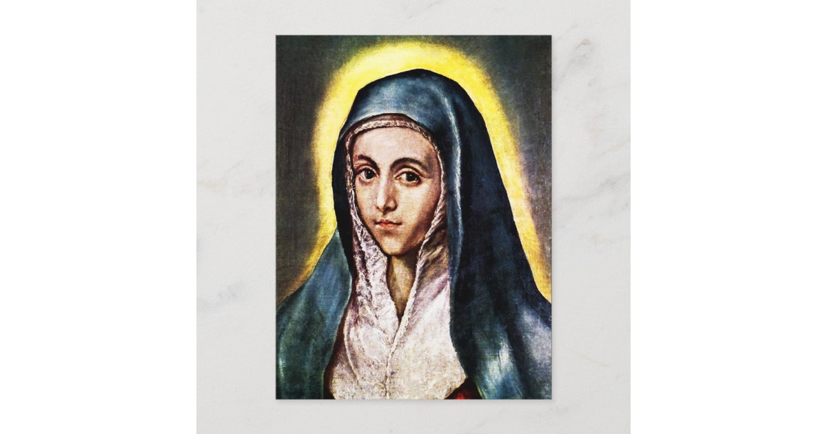 El Greco Virgin Mary Postcard | Zazzle