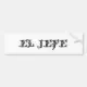 El Jefe logo Vaquero Cowboy Bumper Sticker | Zazzle