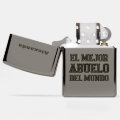 El Mejor Abuelo del Mundo Best Grandpa Spanish Zippo Lighter | Zazzle