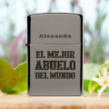 El Mejor Abuelo del Mundo Best Grandpa Spanish Zippo Lighter | Zazzle