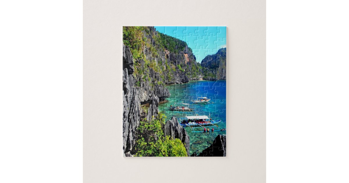 El Nido Beach in Palawan Philippines Jigsaw Puzzle | Zazzle