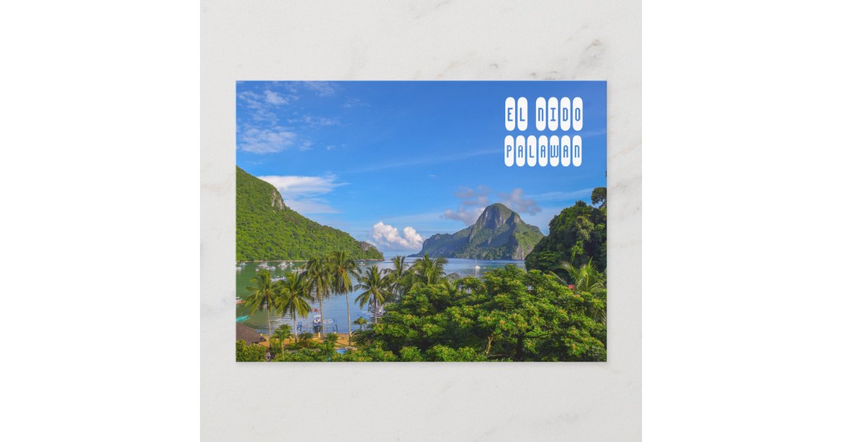 El Nido View in Palawan Philippines Postcard | Zazzle