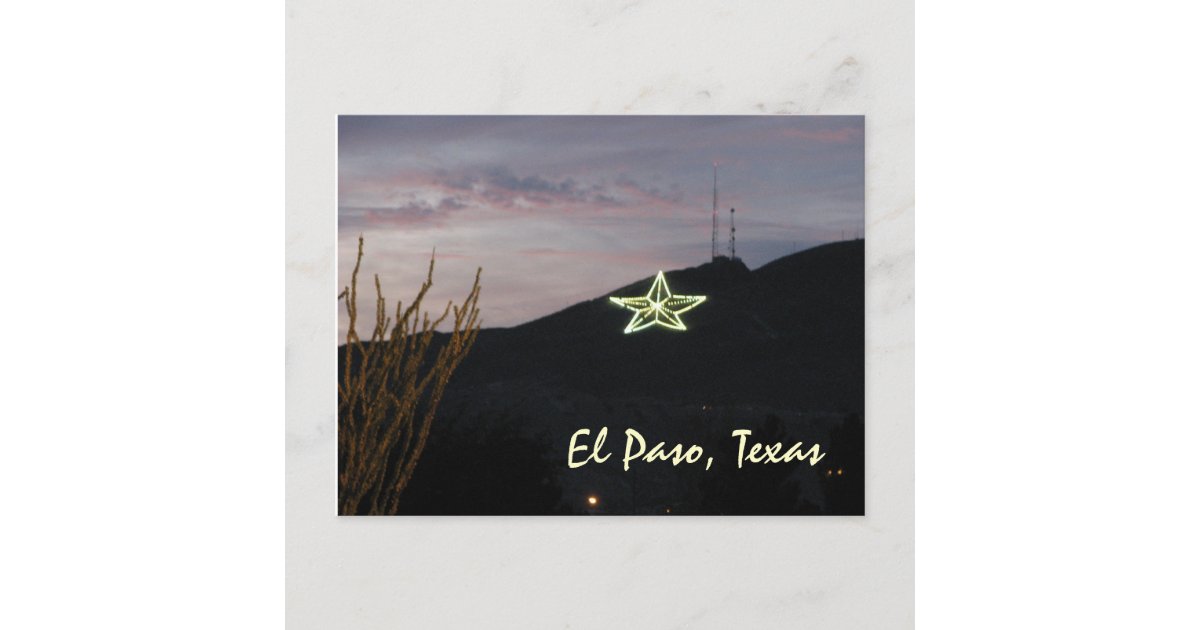El Paso Star Postcard | Zazzle
