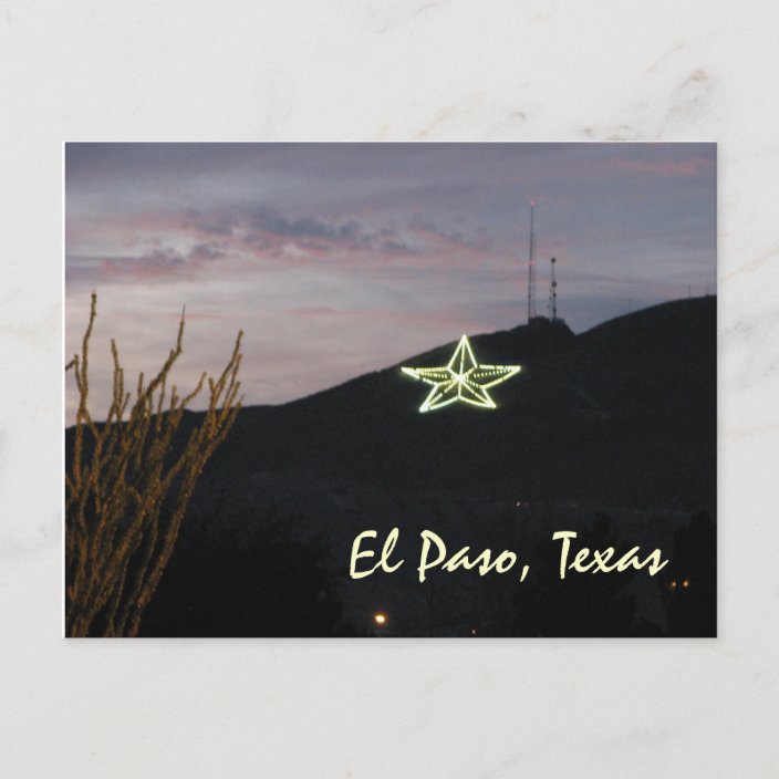 El Paso Star Postcard | Zazzle.com