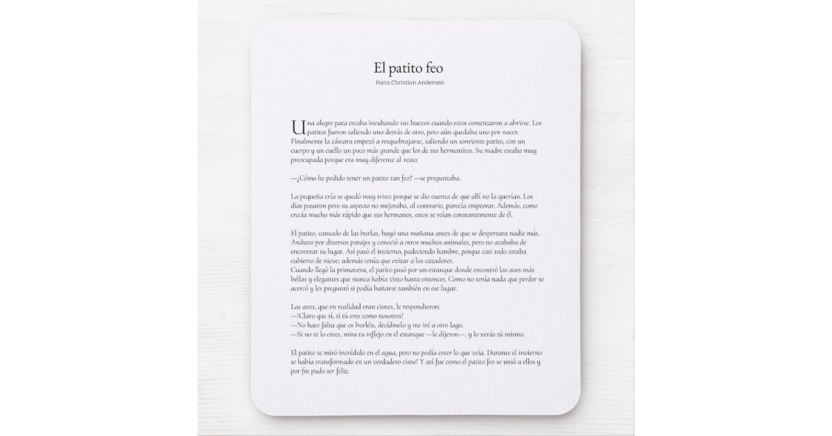 El patito feo mouse pad | Zazzle