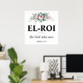 El Roi Wall Art | Christian Scripture Bible Verse | Zazzle