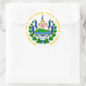 el salvador emblem classic round sticker | Zazzle