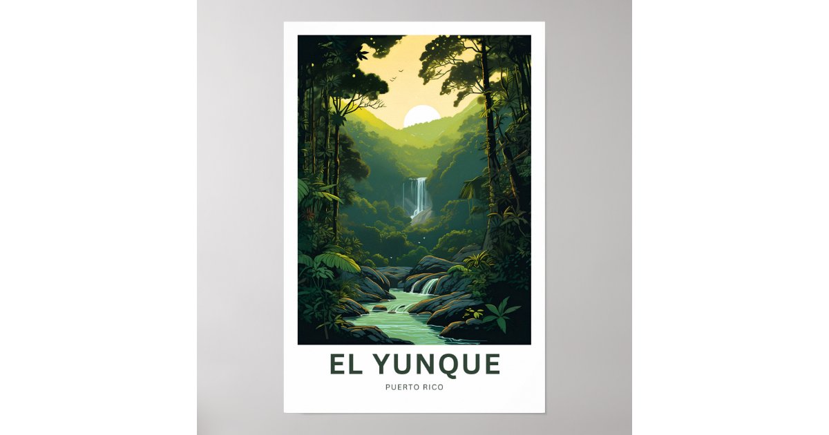 El Yunque Puerto Rico Travel Print | Zazzle