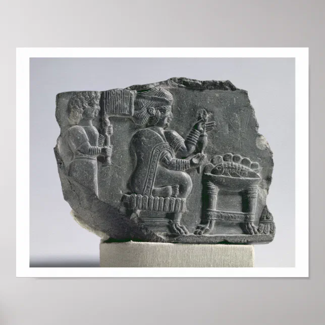 Elamite woman spinning, Neo-Elamite Period, c.700- Poster | Zazzle