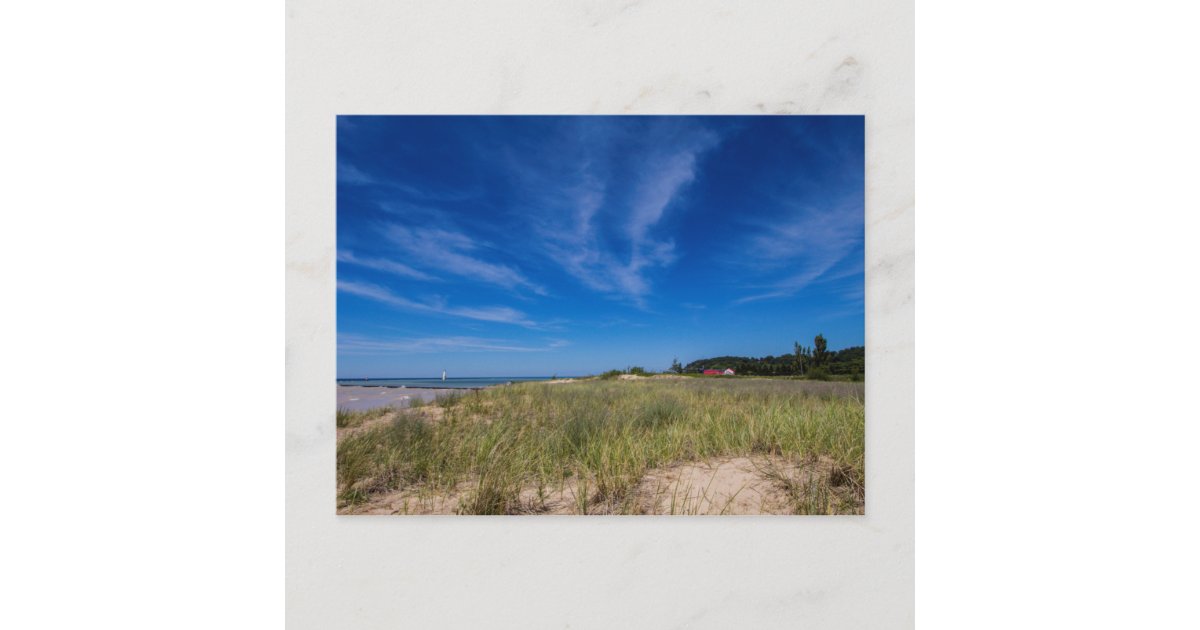 Elberta Beach, Michigan Postcard | Zazzle