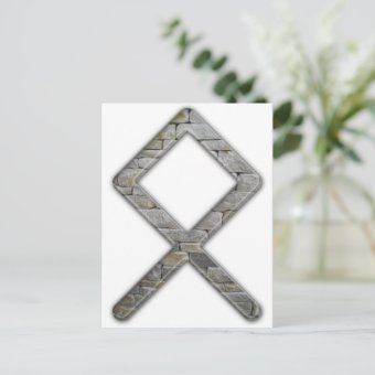 Elder Futhark Rune Odal Postcard | Zazzle