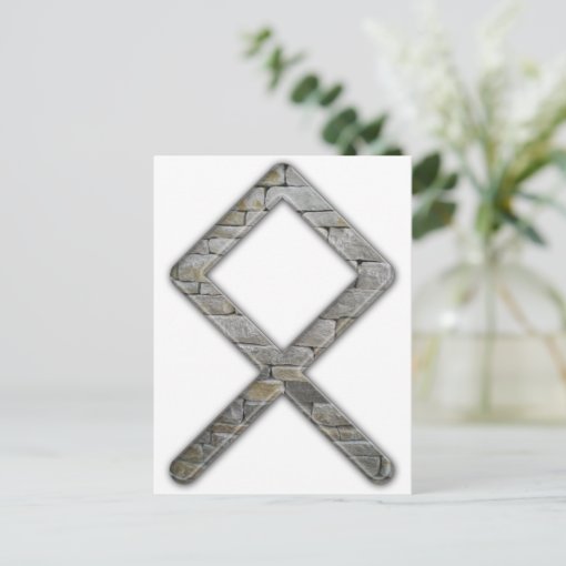 Elder Futhark Rune Odal Postcard | Zazzle