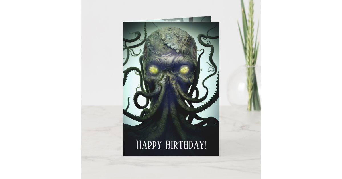 Eldritch Priest of Cthulu Card | Zazzle