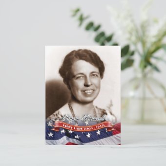 Eleanor Roosevelt, First Lady of the U.S Postcard | Zazzle