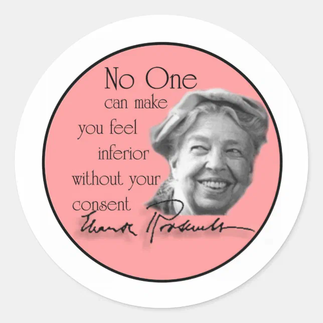 Eleanor Roosevelt - First Lady of the World Classic Round Sticker | Zazzle