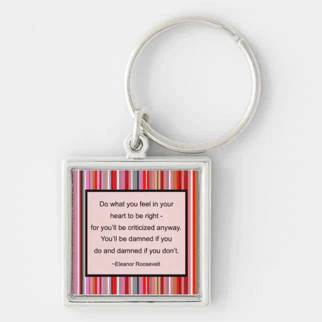 Eleanor Roosevelt Quote Keychain | Zazzle