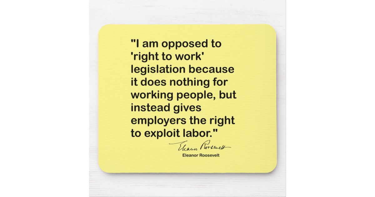 Eleanor Roosevelt quote Mouse Pad | Zazzle