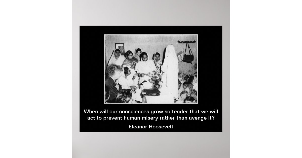 Eleanor Roosevelt wisdom Poster | Zazzle