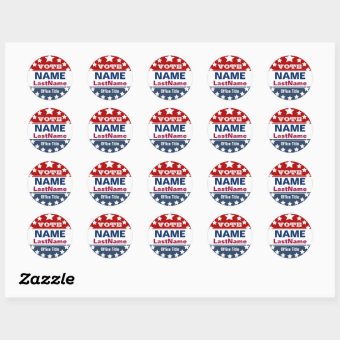 Election Campaign Classic Round Sticker | Zazzle