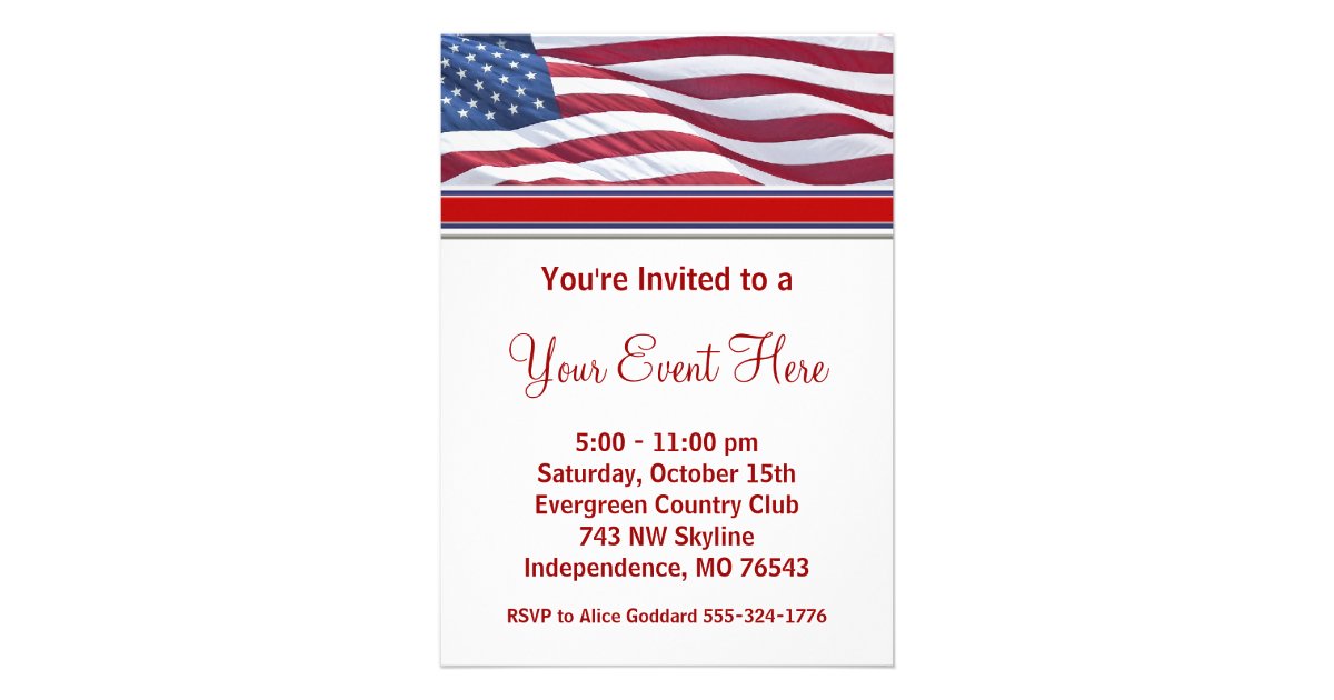 Election Campaign Party Invitations