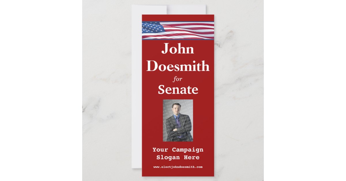 Election Campaign Rack Card Template | Zazzle