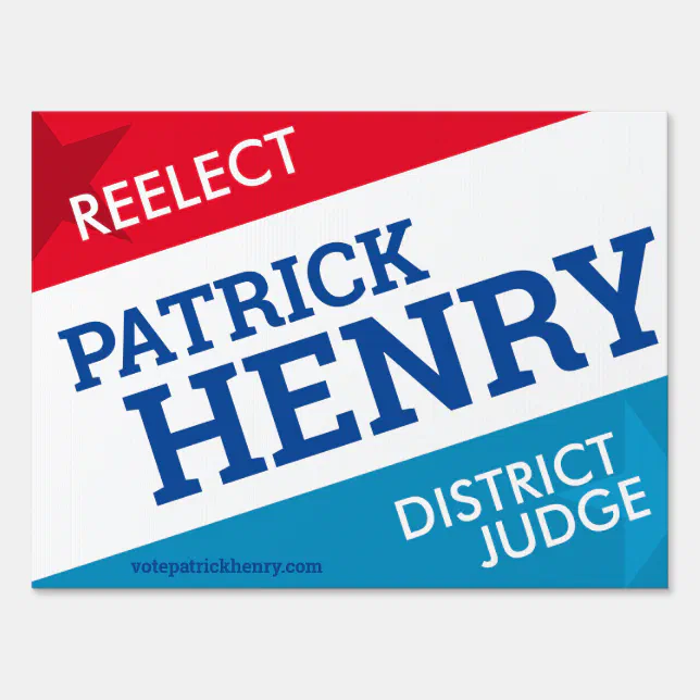 Election Candidate | Local Politician Yard Sign | Zazzle