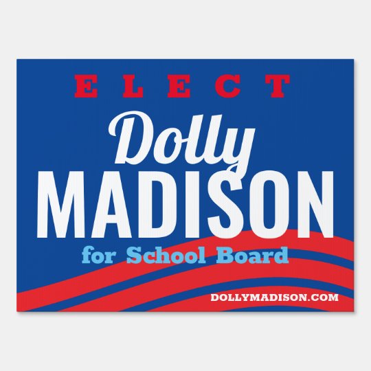 Election Candidate Politician Yard Sign | Zazzle.com