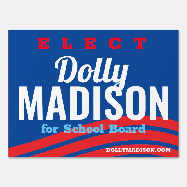Election Candidate Politician Yard Sign | Zazzle