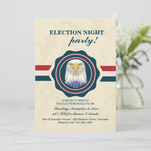 Election Day Eagle Invitation | Zazzle