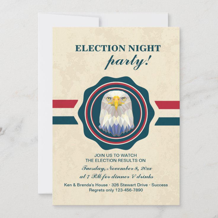 Election Day Eagle Invitation | Zazzle