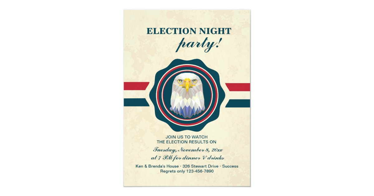 Election Day Eagle Invitation | Zazzle.com