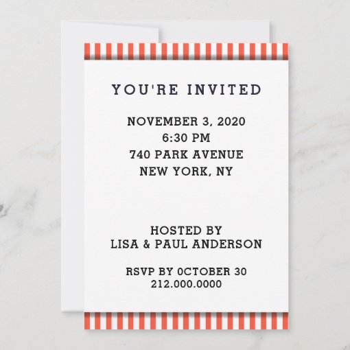 Election Night Party Invitations | Zazzle
