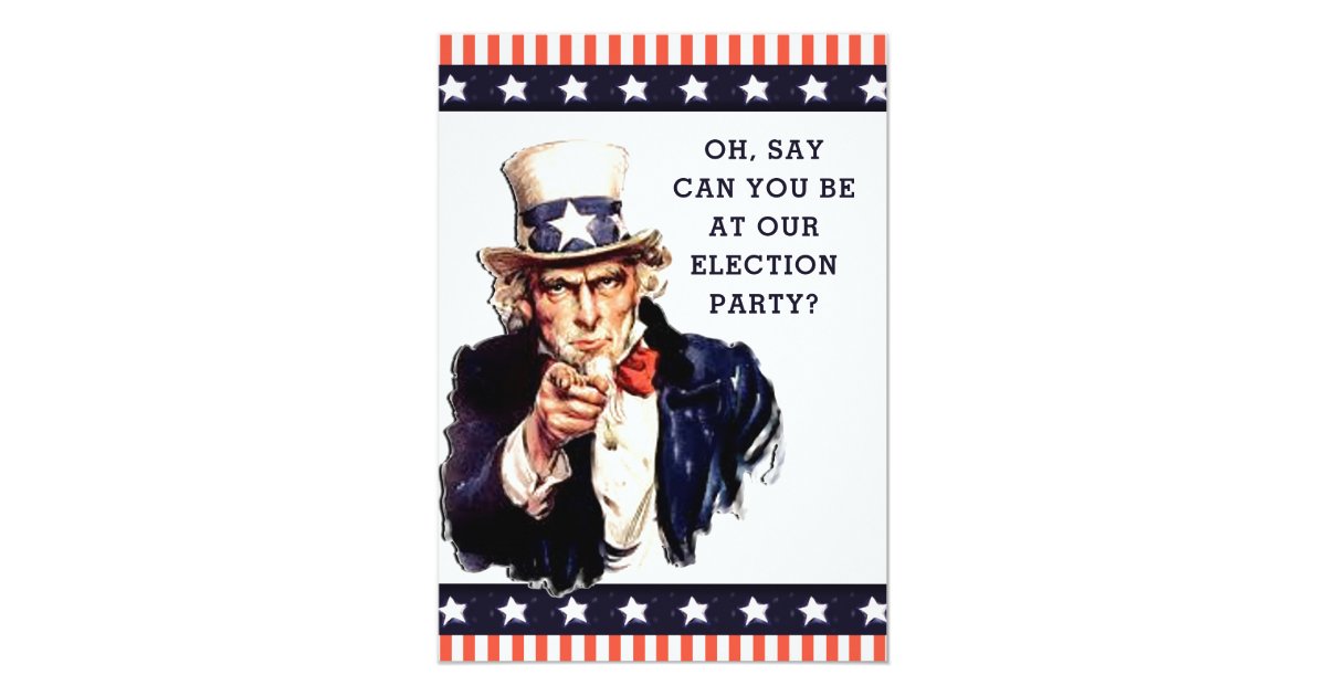 Election Night Party Invitations | Zazzle.com
