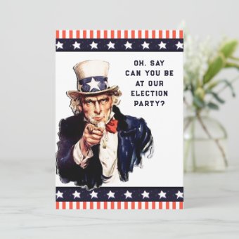 Election Night Party Invitations | Zazzle