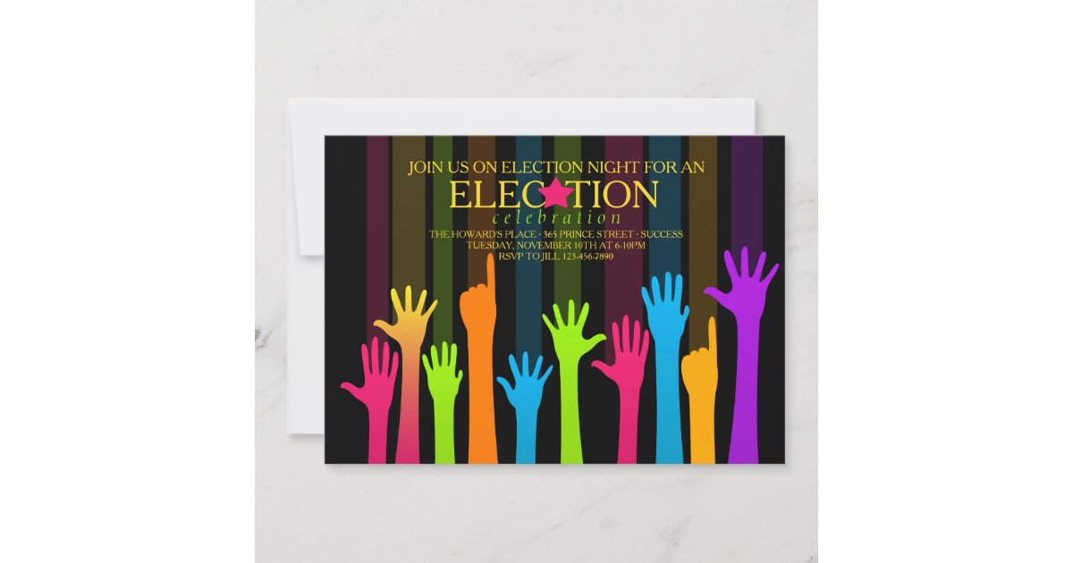 Election Night Vote Count Party Invitation | Zazzle