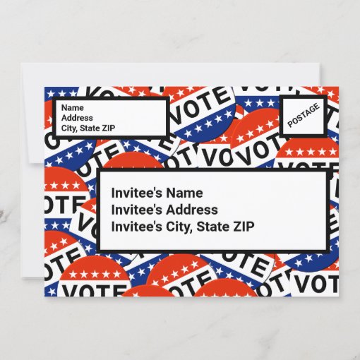 Election Night Watch Party Invitation | Zazzle