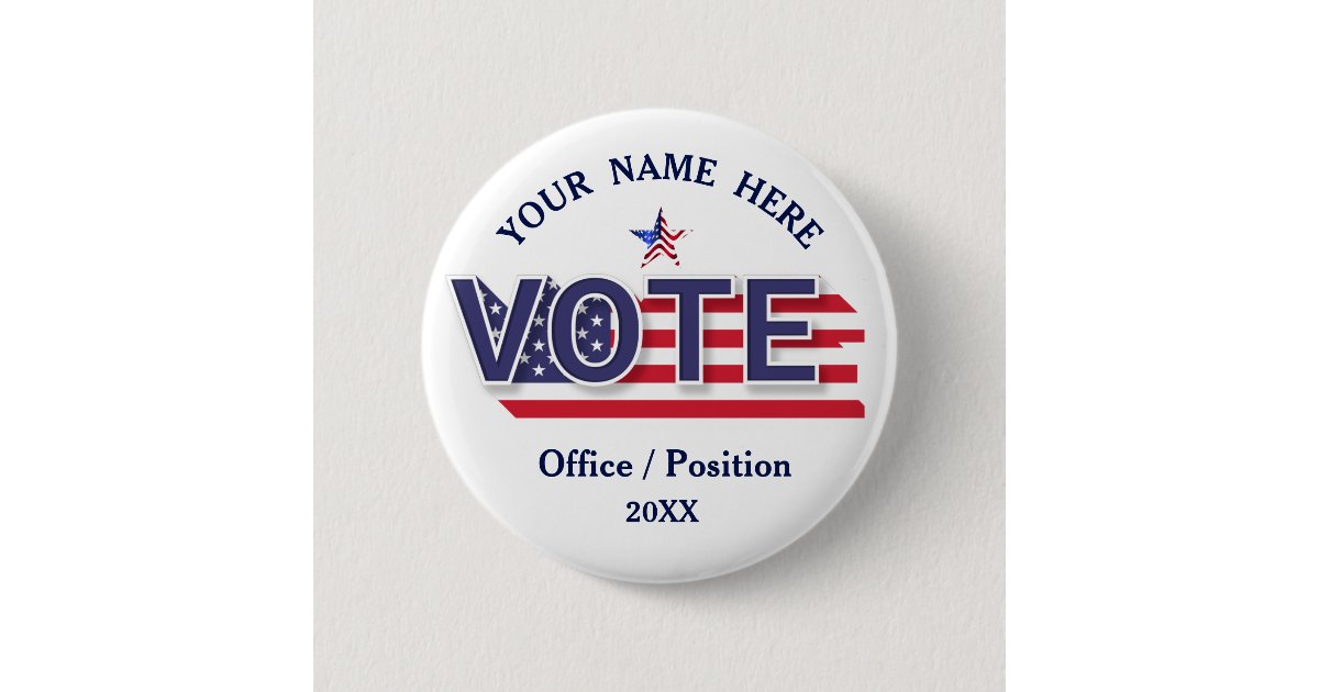 Election Political Campaign Button | Zazzle