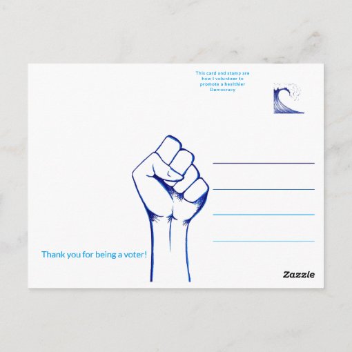 Election Reminder - BE A VOTER! Postcard | Zazzle
