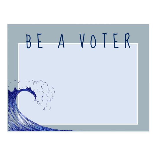 Election Reminder - BE A VOTER! Postcard | Zazzle.com