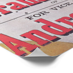 Electoral campaign poster for the Union | Zazzle