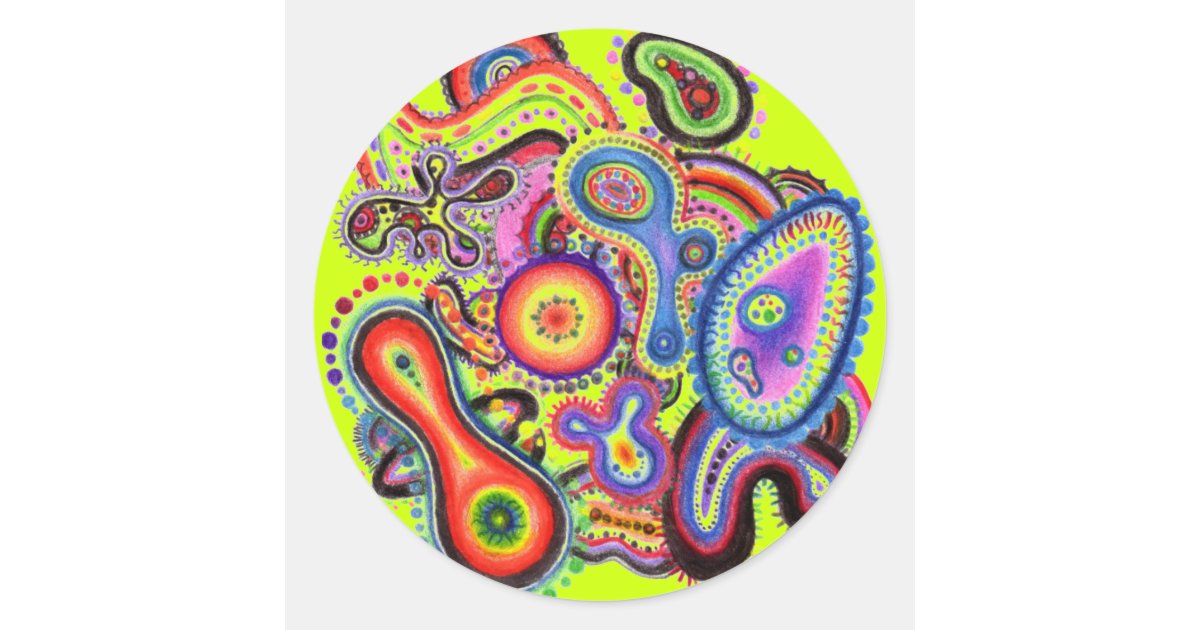 "Electric Amoeba" Sticker | Zazzle