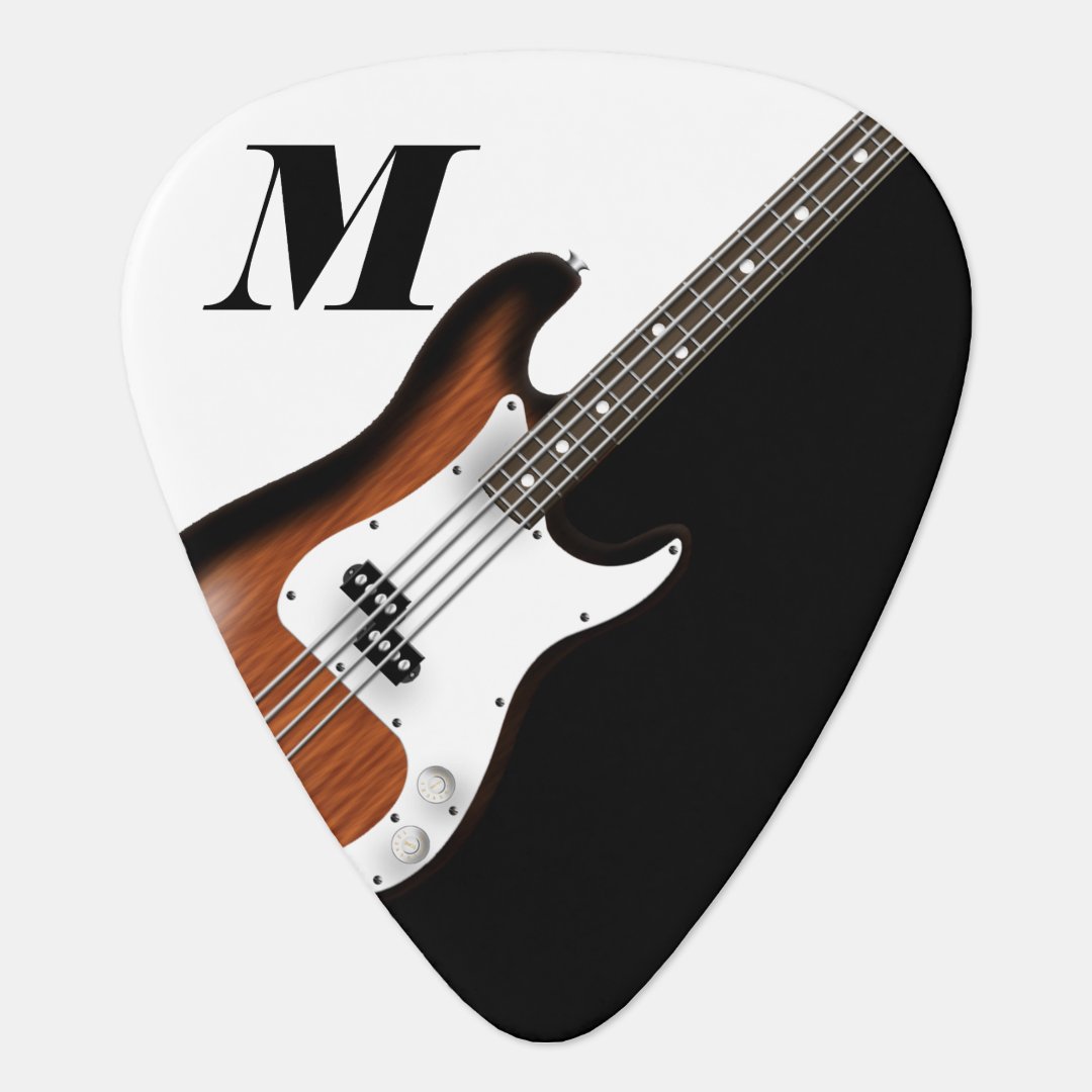 Electric Bass Guitar Guitar Pick | Zazzle