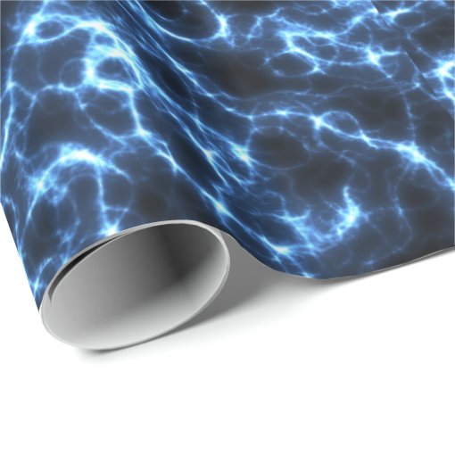 Electric Blue Light Design Pattern Texture Wrapping Paper | Zazzle