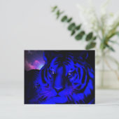 Electric Blue Tiger Postcard | Zazzle