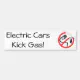 Electric cars kick gas bumper sticker | Zazzle