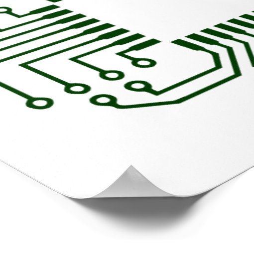 Electric Circuit Board Processor Poster | Zazzle