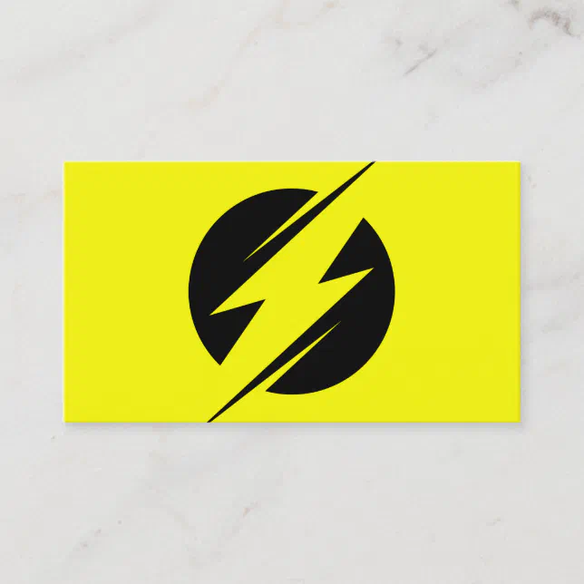 Electric Company - Electrician - Bolt Business Card | Zazzle