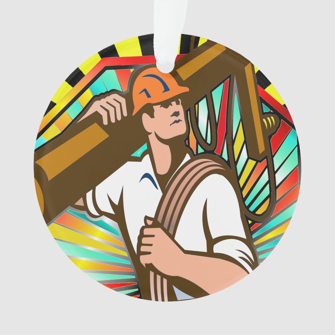 Electric Company Power Line Lineman - Appreciation Ornament | Zazzle
