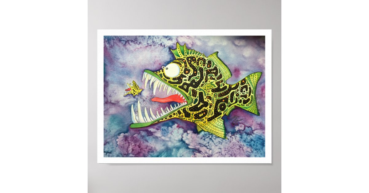 "Electric Ed" Fish With Attitude Poster | Zazzle