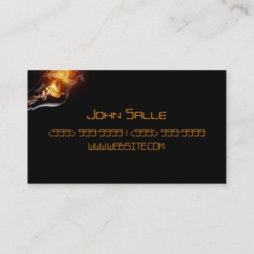 Electric, Electrician, Electricity Business Card | Zazzle